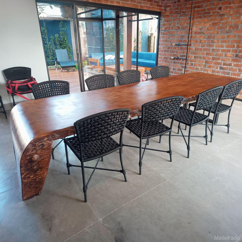 Mesa Curva Cascata - 400x100 - 12 a 13 lugares - Madeirado - Mesa de ...