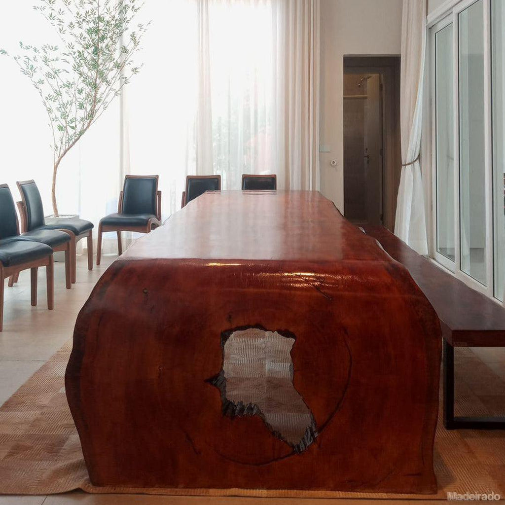 Mesa Curva Cascata - 250x90 - 8 a 9 lugares - Madeirado - Mesa de ...