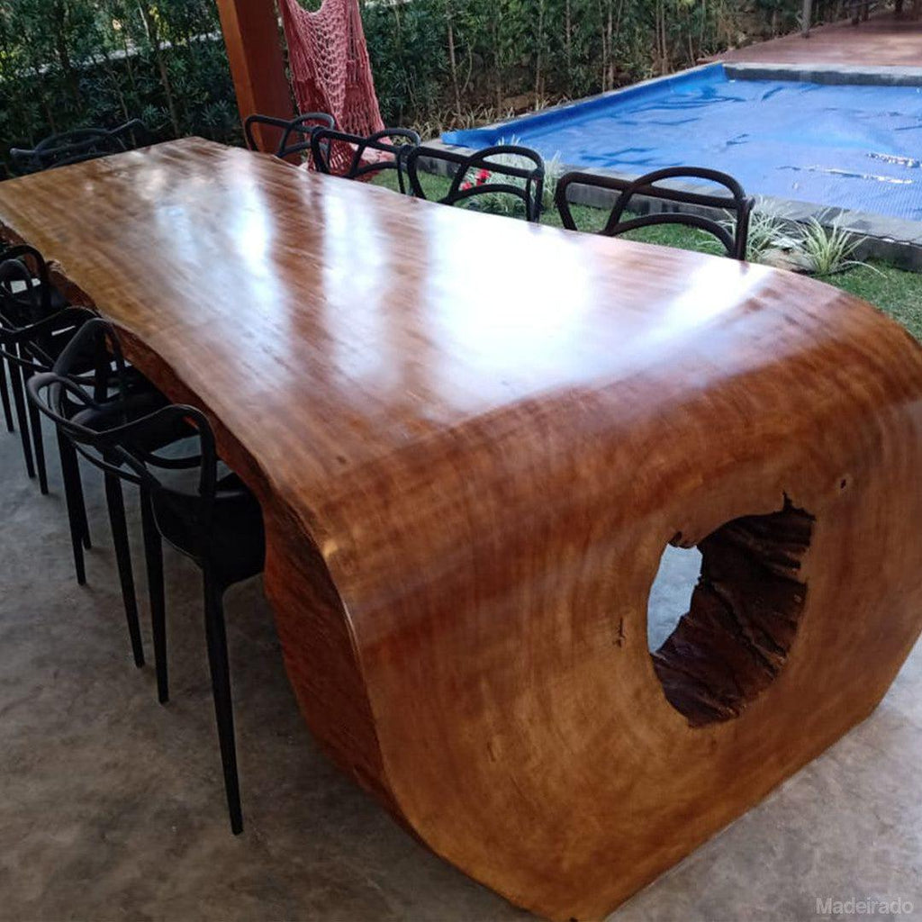 Mesa Curva Cascata - 200x90 - 6 a 7 lugares - Madeirado - Mesa de ...
